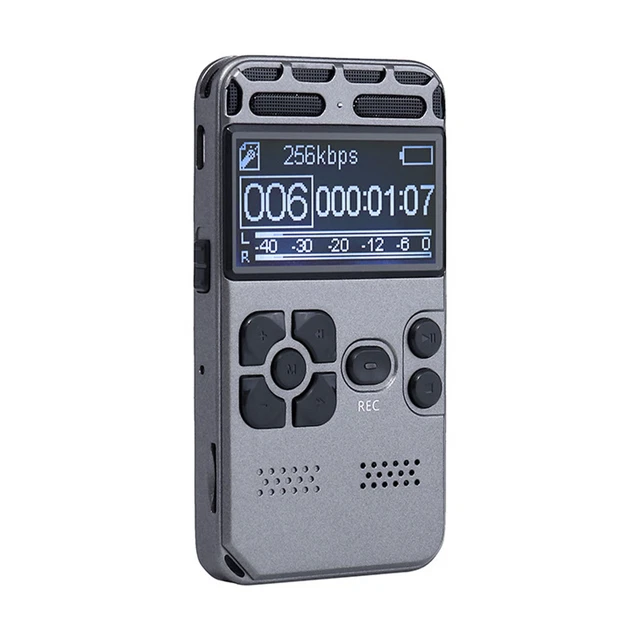 8GB RECHARGEABLE LCD Digital Audio Sound Voice Recorder MP3 Player With ...