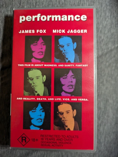 PERFORMANCE, (1970), VHS, James Fox, Mick Jagger, Rare, OOP $20.00 - PicClick AU