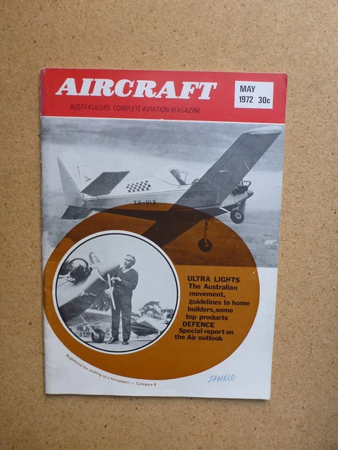 1972 AUSTRALIAN AIRCRAFT Magazine Publication- May Ultra Lights $7.00 ...