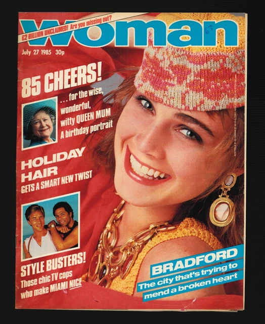 WOMAN JULY 27 1985 Vintage Women’s Magazine The Queen MUM PORTRAIT £30. ...