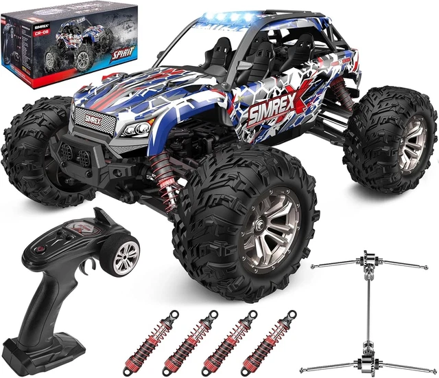 1:16 4WD RC Car 36KPH – High-Speed Off-Road Truck, LED Lights, All ...