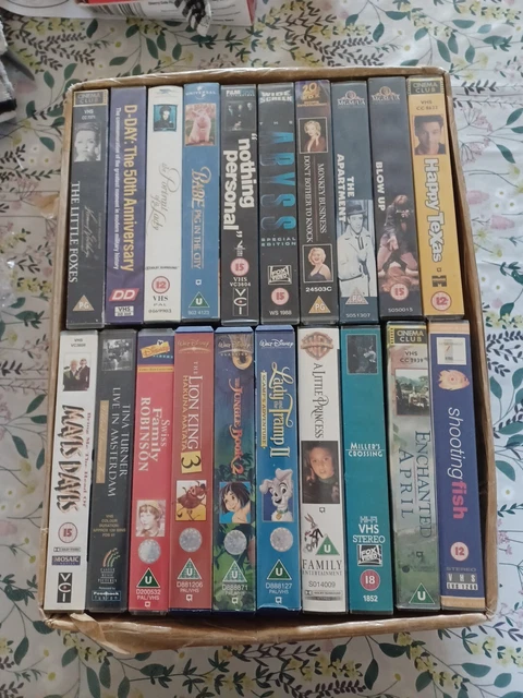 20 X JOB LOT Bundle of CLASSIC VHS Video Tapes As Pictured FREE POSTAGE ...