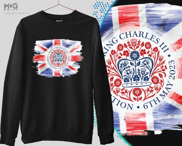 UNION JACK CORONATION Logo King Charles Iii Royal Keepsake Gift Sweat ...