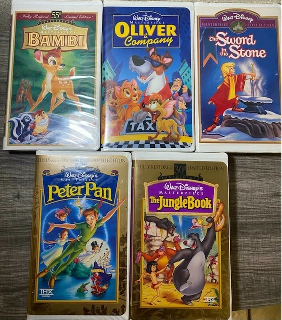 WALT DISNEY MASTERPIECE Collection VHS Lot $18.70 - PicClick CA