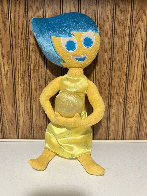 DISNEY PIXAR INSIDE Out Joy with Holographic Orb Plush Doll Stuffed Toy ...