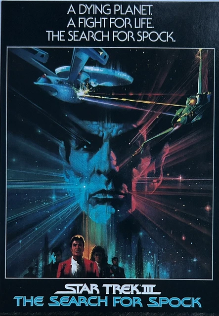 STAR TREK III THE SEARCH FOR SPOCK Reproduction Poster Postcard. Brand ...
