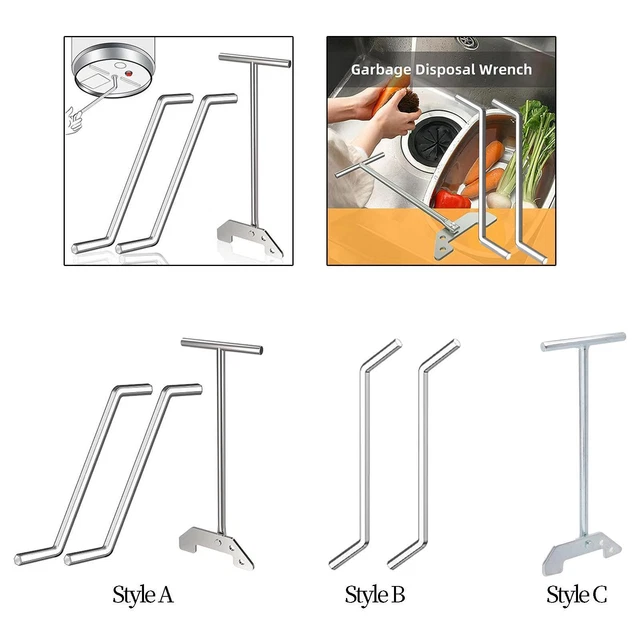 GARBAGE BLOCKAGE DISPOSAL key, metal construction, quick removal £17.47 ...