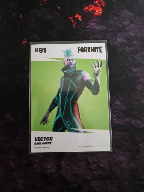 PANINI FORTNITE SERIES 3 #91 VECTOR Holo Card TCG CARTE DE COLLECTION ...