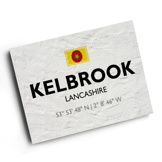 A4 PRINT - Kelbrook, Lancashire - Lat/Long SD9044 EUR 7,11 - PicClick IT
