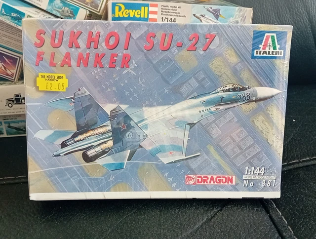 ITALERI SUKHOI SU - 27 Flanker Model Kit 1/144 Factory Sealed £5.00 ...