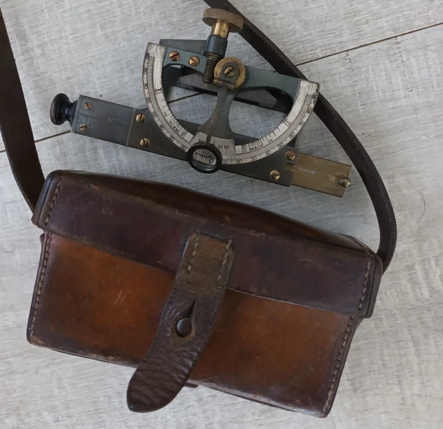 WW1 BRITISH VICKERS Machine Gun Corps Optical Clinometer In Case 1915 ...