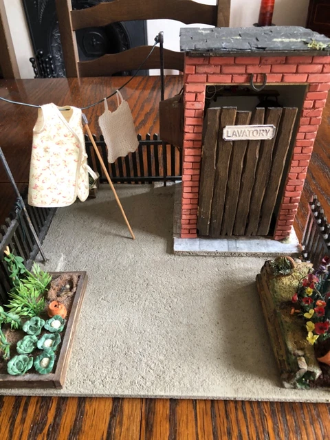 12TH SCALE DOLLS House Outside Privy Scene One Of A Kind £68.28 ...