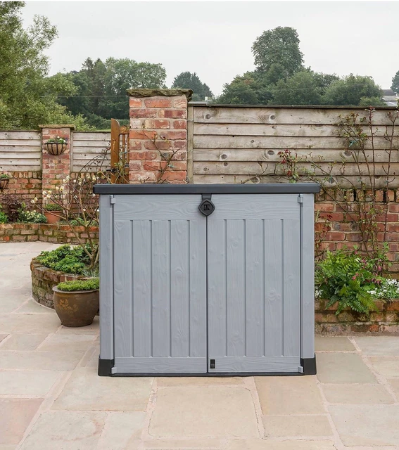 KETER STORE IT Out Max Ace Outdoor Garden Storage Shed 1200L Grey, Midi ...