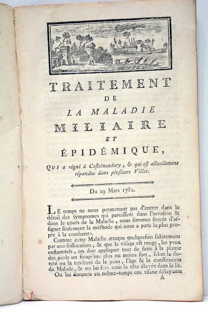 LIVRE ANCIEN OBSERVATIONS Sur La Suette Miliaire Epidemie Fievre ...
