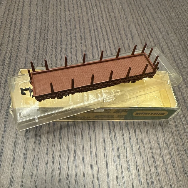 MINITRIX 1/160 SPUR N Nr. 51 3168 00 Rungenwagen der DB mit OVP EUR 1 ...