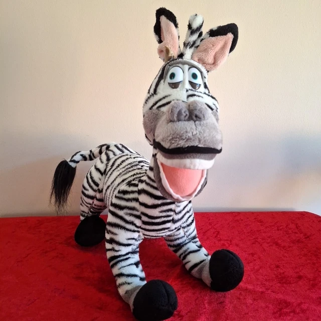 MADAGASCAR MARTY 16& Tall Zebra Soft Plush Russ Berrie Dreamworks 2005 ...