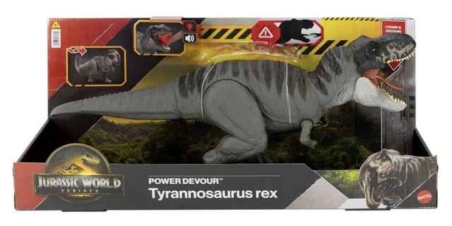 JURASSIC WORLD: REBIRTH Mattel 2025 Power Devour TYRANNOSAURUS REX 4 ...