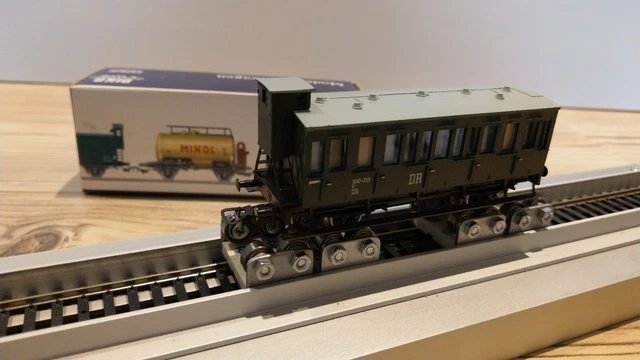 PIKO, 3 ST., Personenwagen DR Spur H0, Wagen 1 mit Bremserhaus, Epoche ...