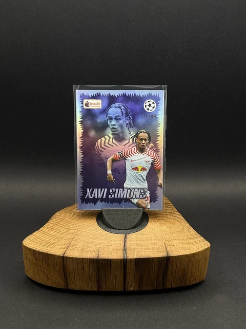 TOPPS UCC MERLIN Heritage 23/24 - XAVI SIMONS/99 rosso RB Lipsia ...