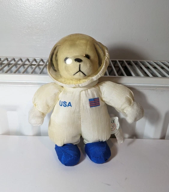 USA ASTRONAUT TEDDY Bear With Sound By David Halsall International Rare ...