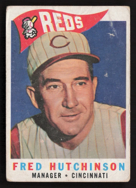 FRED HUTCHINSON 1960 Topps #219 Cincinnati Reds excellent état CR SU b ...