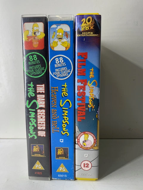 BUNDLE OF 3 The Simpsons Collections On VHS Video Cassette Tapes EUR 20 ...