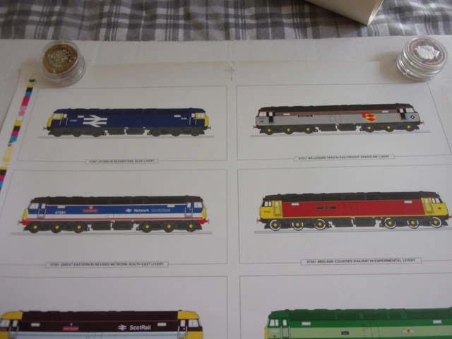 BRITISH RAIL - Train Livery Design Sheet - 64 x 45 cm £20.00 - PicClick UK