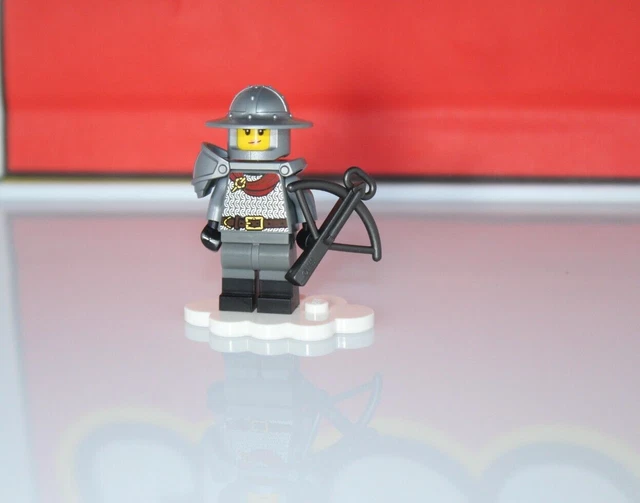 LEGO BAM CASTLE Red Falcon Knight Minifigure Medieval CROSSBOW Dual ...