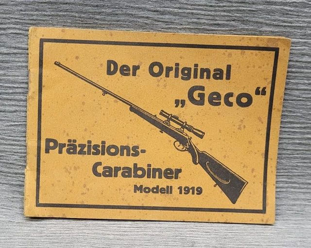 DER ORIGINAL GECO Präzisions Carabiner Modell 1919 + 1921 & 1923 ...