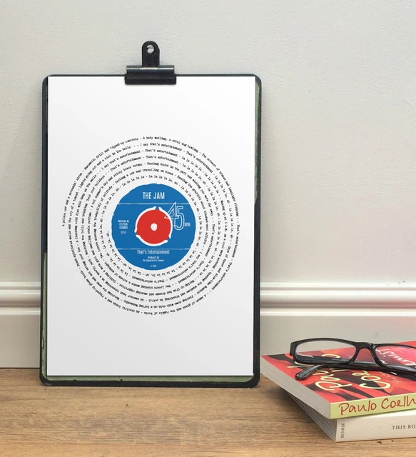 MOD SYMBOL POP Art Unique rare vinyl PERSONALISED Print Valentine's Day ...