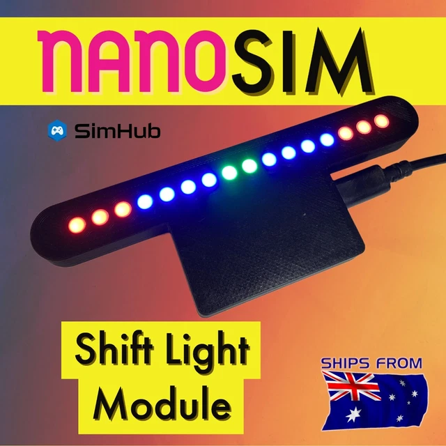 SHIFT LIGHT MODULE for Sim Racing RGD LED Programmable with Simhub $88. ...