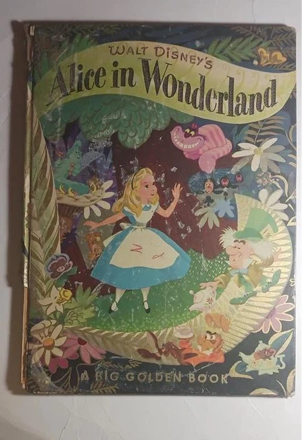WALT DISNEYS ALICE In Wonderland Big Golden Book 1951 2Nd Ed Al ...