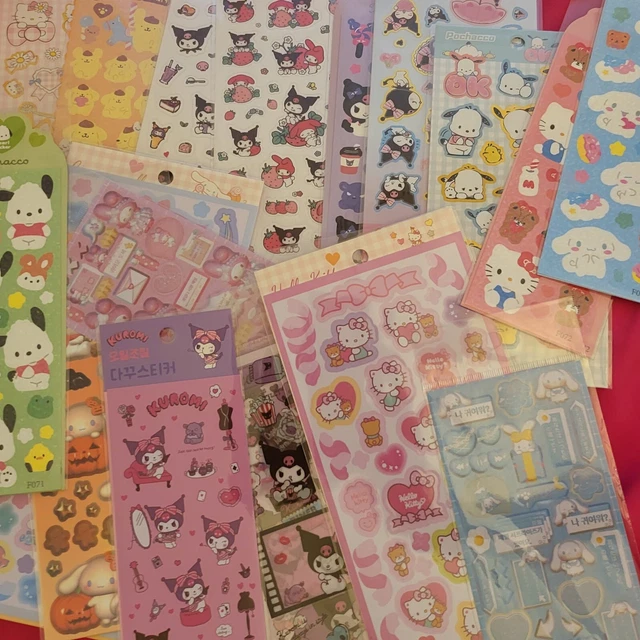 5 SANRIO KAWAII cute stickers sheets japan stickers set grab bag pack ...