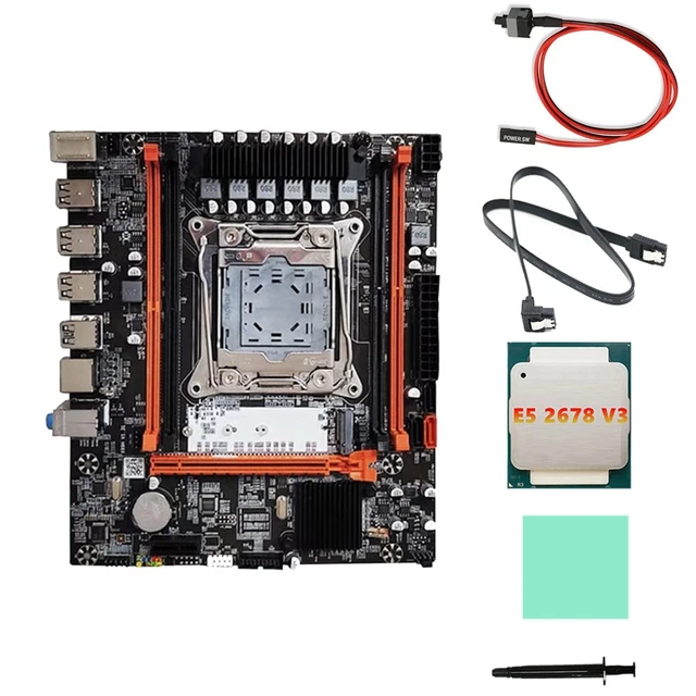 X99H DESKTOP MOTHERBOARD+E5 2678 V3 CPU+Thermal Grease LGA2011-V3 B857581 £64.79 - PicClick UK