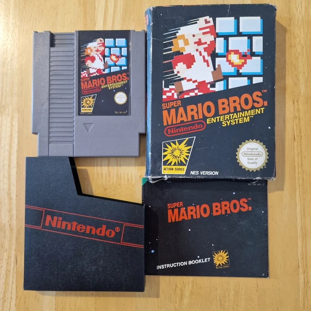 SUPER MARIO BROS (NES game) Nintendo COMPLETE Very Good Condition ...