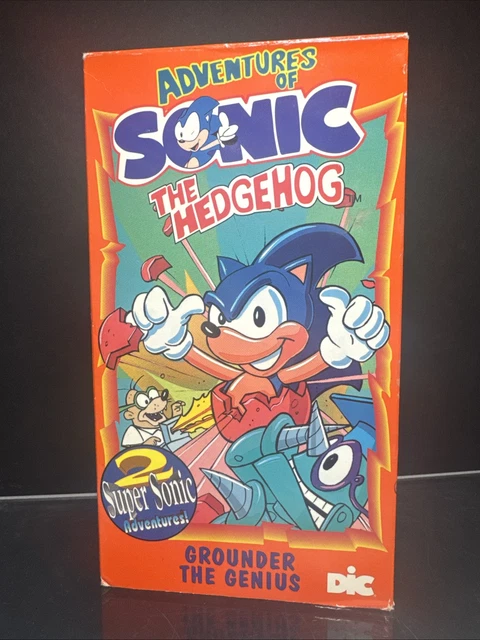 SONIC THE HEDGEHOG Grounder the Genius (VHS, 1994) DIC Animation Sega ...