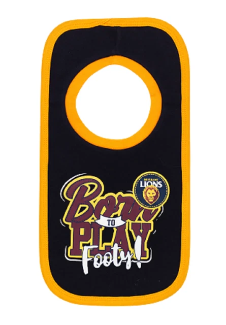 BRISBANE LIONS OFFICIAL AFL Team Colours & Logo 2 Pack Baby Infant ...