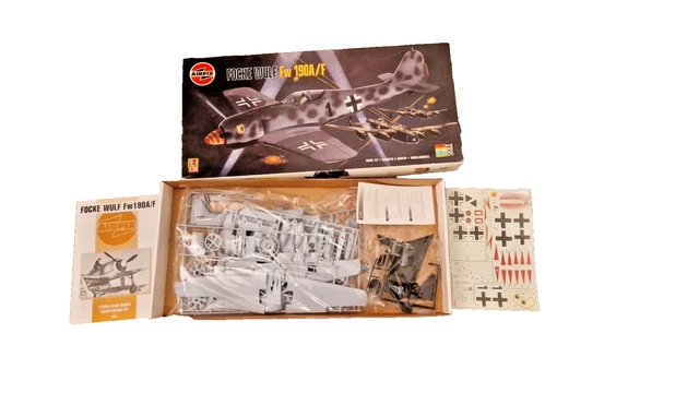 AIRFIX 16001 - Focke Wulf Fw 190A /F - 1:24 Flugzeug Modellbausatz Model Kit 190 EUR 80,00 ...