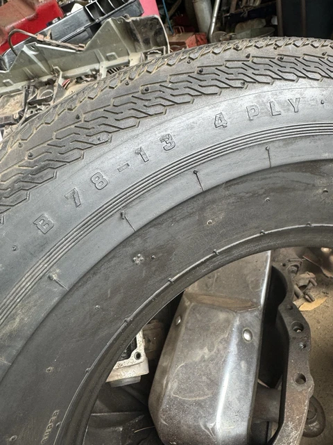 NOS 13” TYRE B78-13 Super Brand Suit Holden FE FC FB EK EJ EH HD HR ...