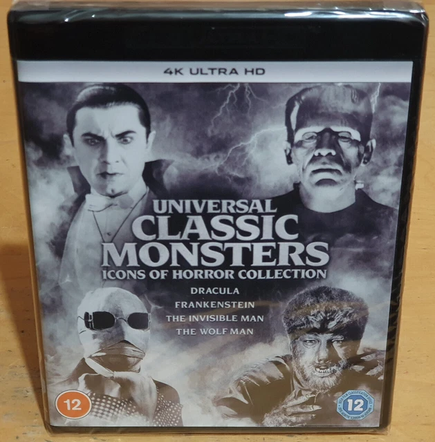 UNIVERSAL CLASSIC MONSTERS Icons Of Horror Collection 4K Ultra HD New ...