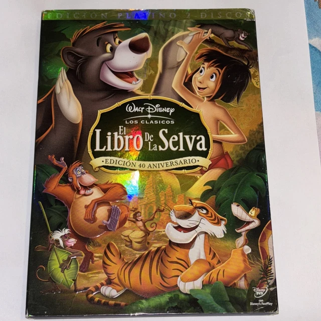 THE JUNGLE BOOK Disney 2 X DVD Region 2 Spanish Latin American English ...