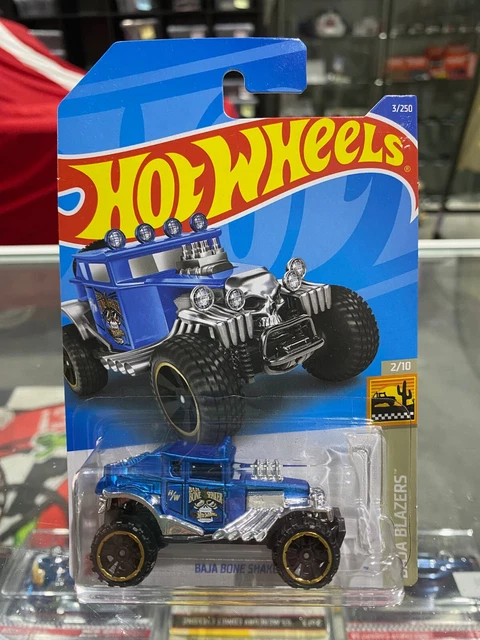 HOT WHEELS BAJA Blazers Baja Bone Shaker 1/64 Off Road Race Car Skull Buggy Blue EUR 2,96 ...