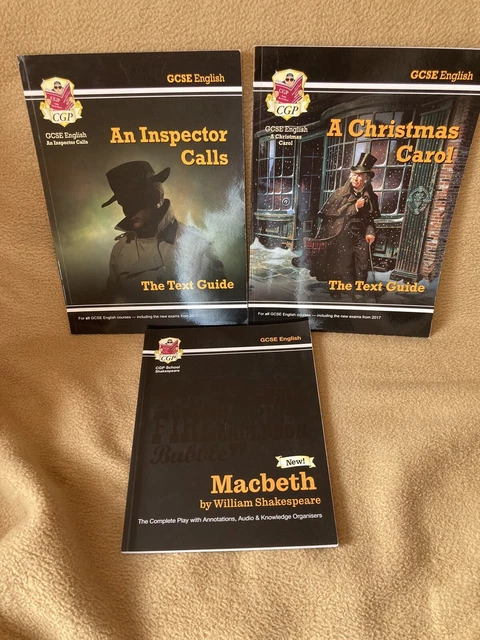 GCSE BUNDLE, A Christmas Carol, An Inspector Calls And Macbeth CPG Text ...