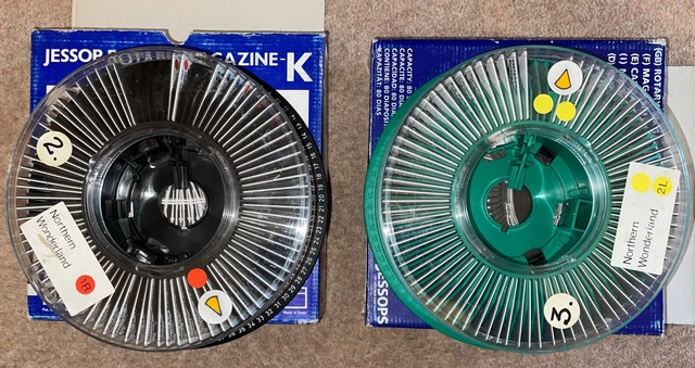 2 JESSOP Rotary Magazines for Carousel Projector - 160 slides North USA ...