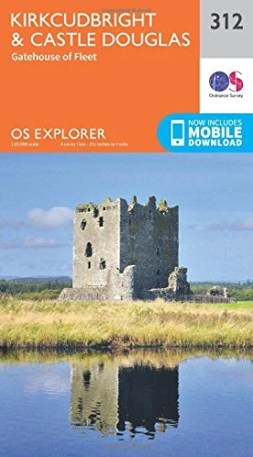 KIRKCUDBRIGHT & CASTLE Douglas Map | Gat... by Ordnance Survey Sheet ...