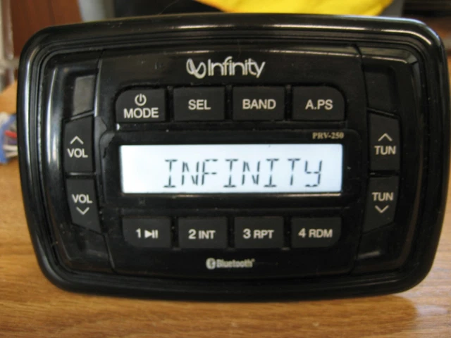 INFINITY PRV-250 AM/FM Marine Stereo with Bluetooth Aux In Water ...