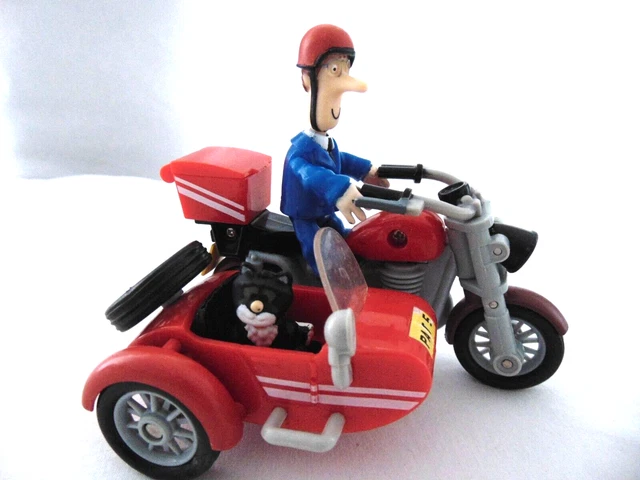 POSTMAN PAT AND Jess The Cat With Push Along Motorbike & Sidecar £12.99 ...