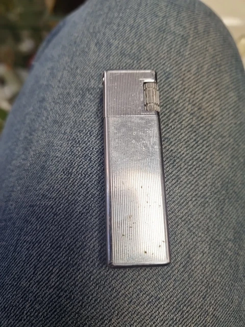 VINTAGE LIGHTER NOBLE Gas Luna 1980s Lighter Silver Color £19.95 ...
