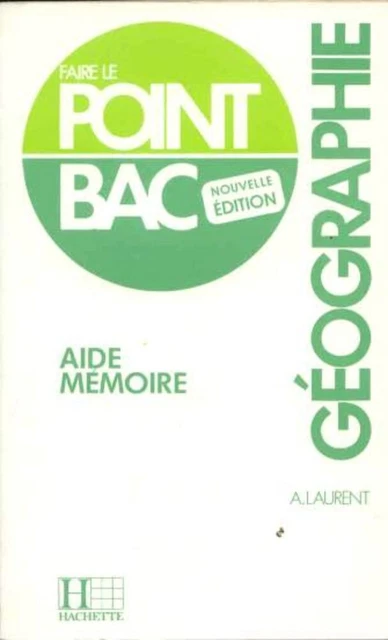 GÉOGRAPHIE : AIDE-MÉMOIRE | Laurent André | Comme neuf EUR 11,00 - PicClick FR