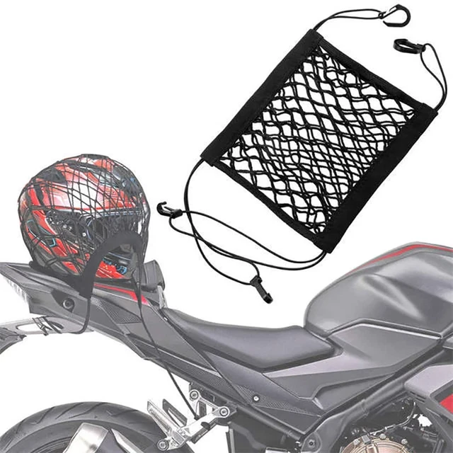 MOTORCYCLE CARGO NET High Elastic 10"X11" Bungee with Hooks Luggage ...